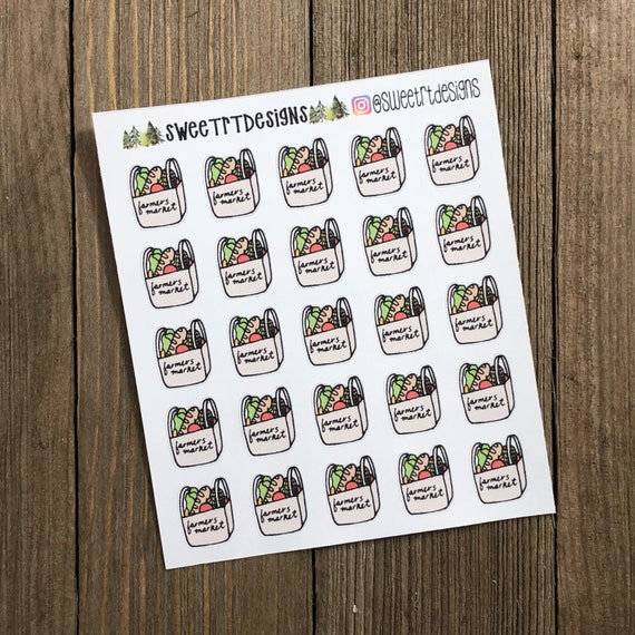 Farmers Market Stickers | Etsy
