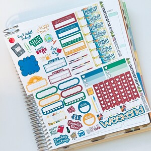 Deluxe Weekly Planner Sticker Kit - Etsy