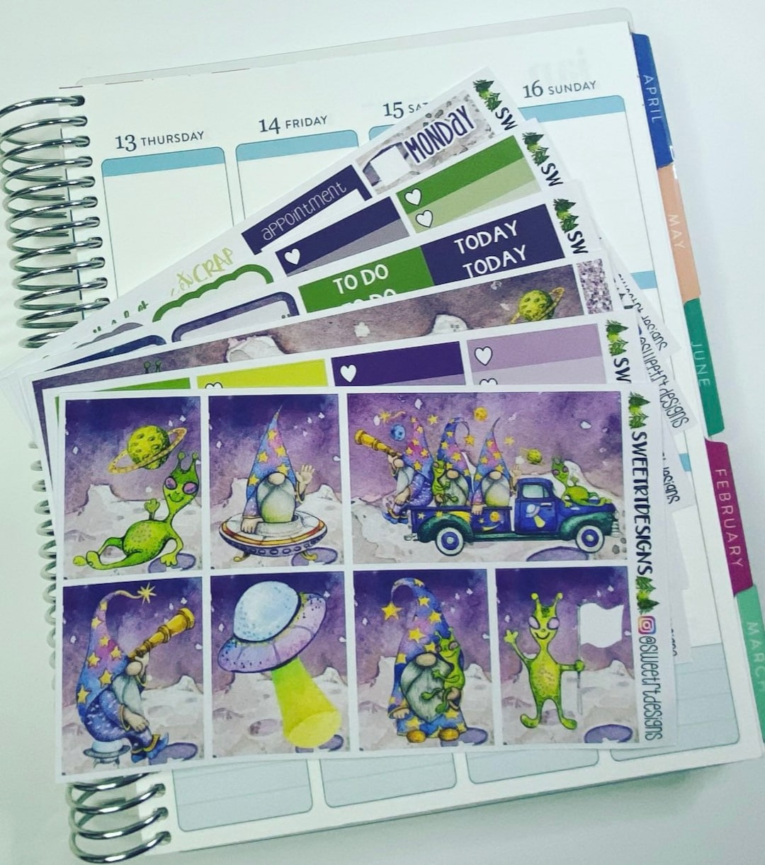 Deluxe Weekly Planner Sticker Kit - Etsy