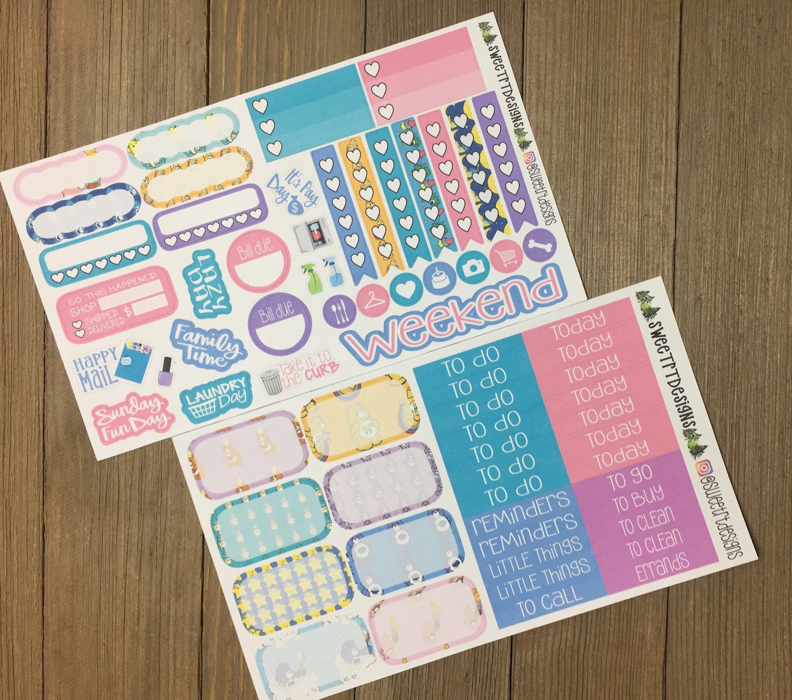 Deluxe Weekly Planner Sticker Kit - Etsy