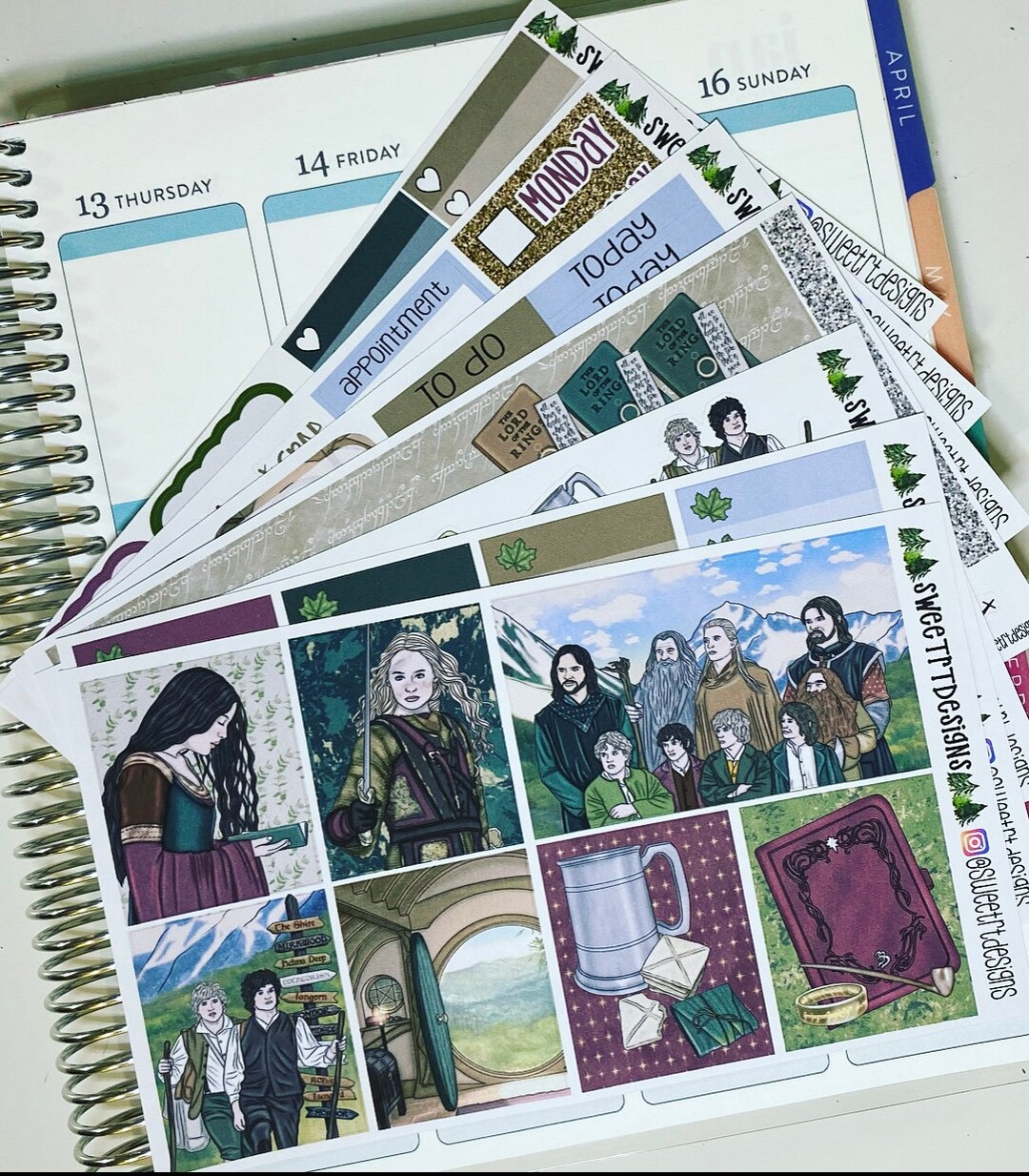 Deluxe Weekly 7pg Planner Sticker Kit - Etsy