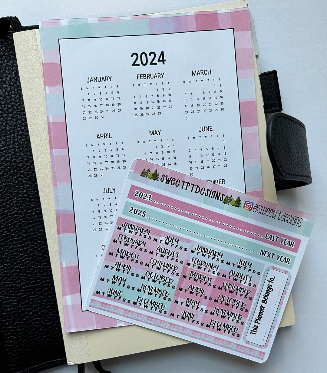 Hobonichi COUSINS Yearly Outlook Sticker Set - Etsy