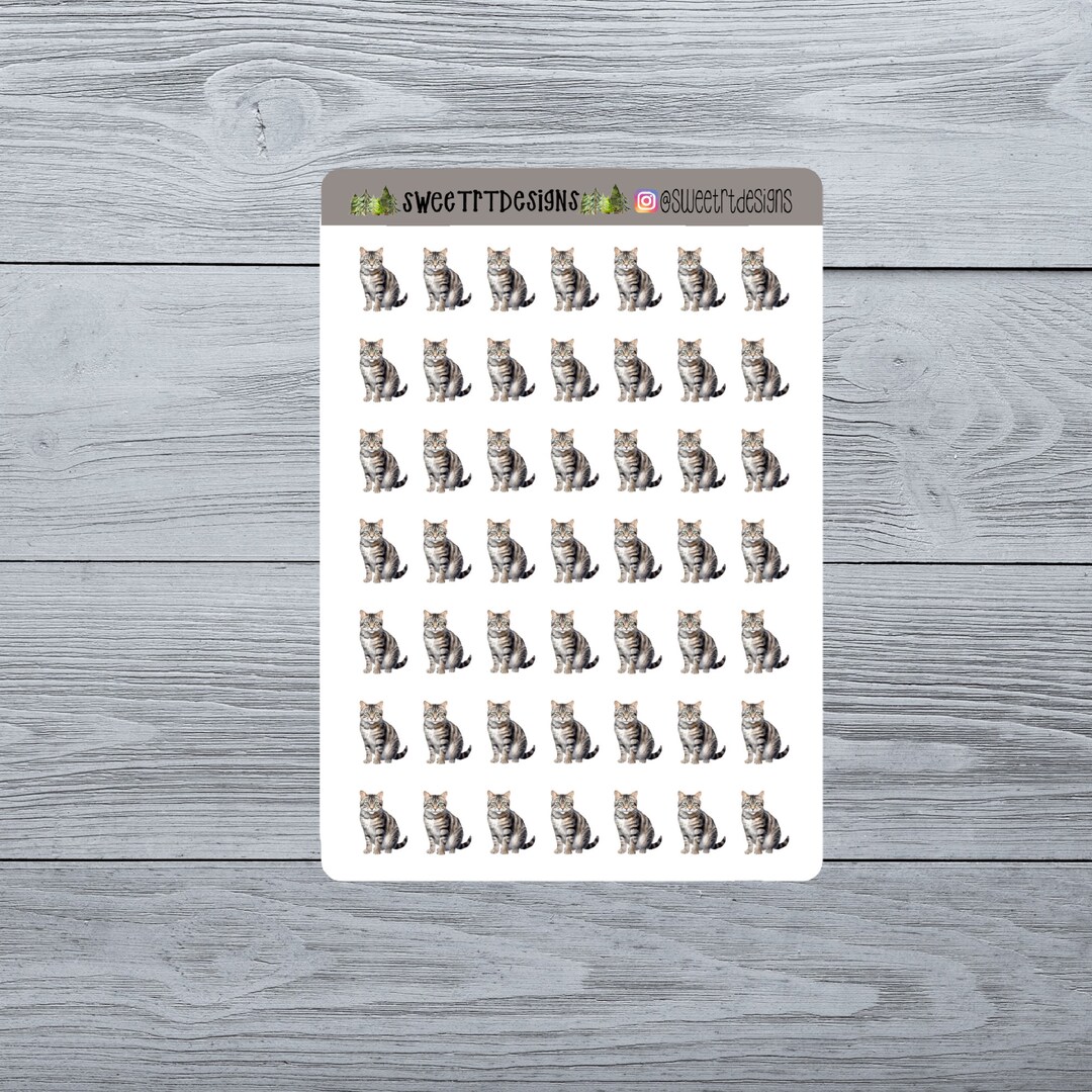 Kitty Planner Stickers #2 - Etsy