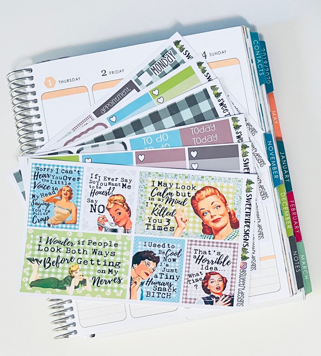 Deluxe Weekly Planner Sticker Kit - Etsy