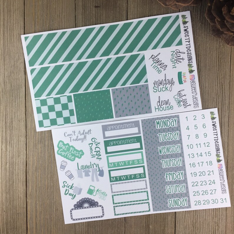 Deluxe Weekly Planner Sticker Kit | Etsy
