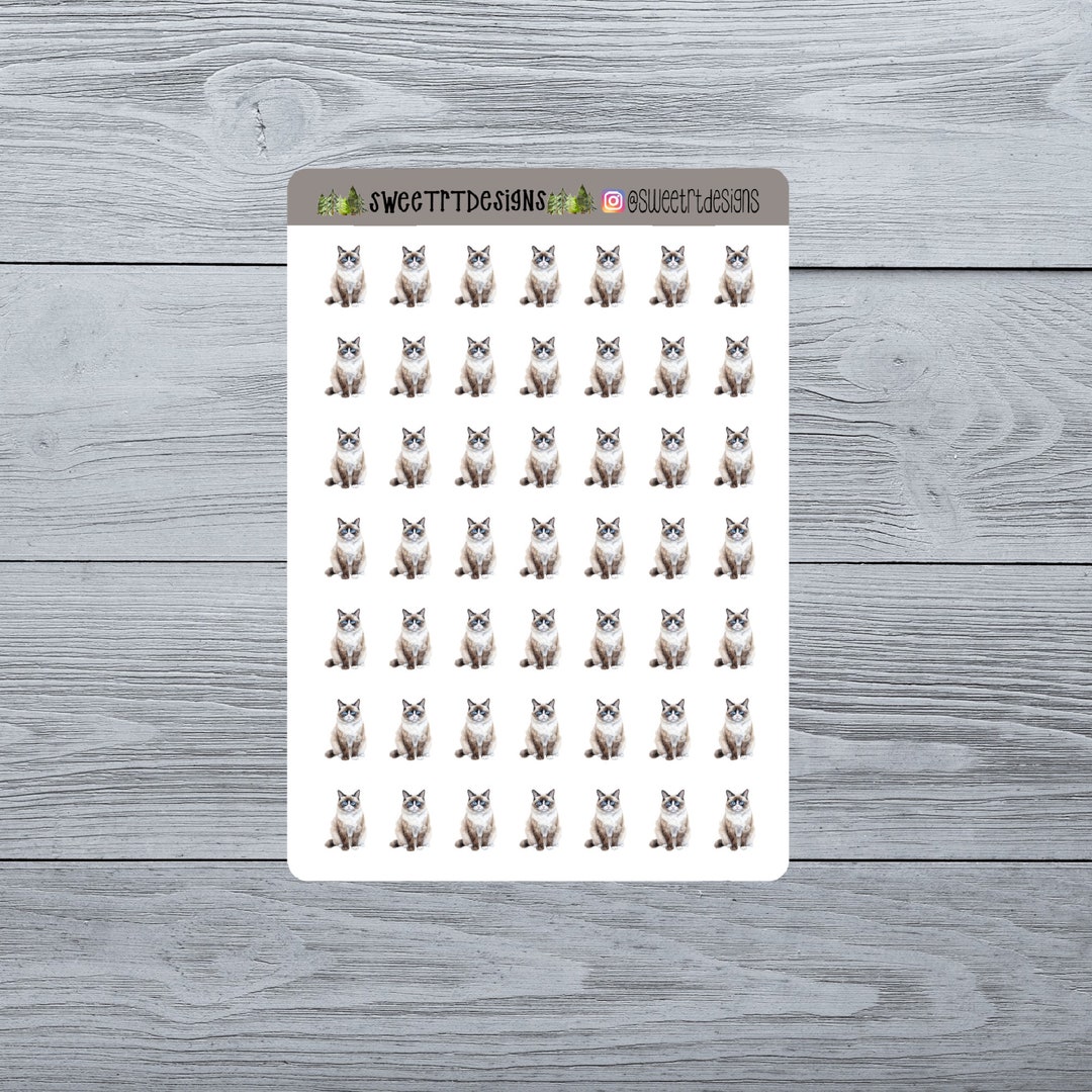 Kitty Planner Stickers #1 - Etsy