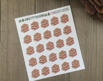 Functional Stack of Books Planner Stickers - Etsy