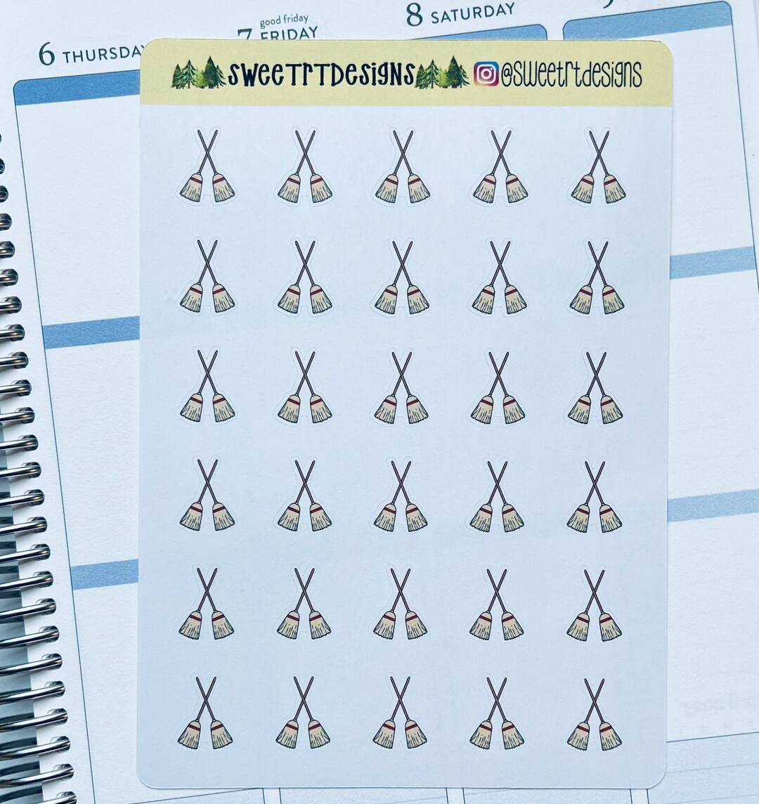 Sweeping the Floors Planner Stickers - Etsy