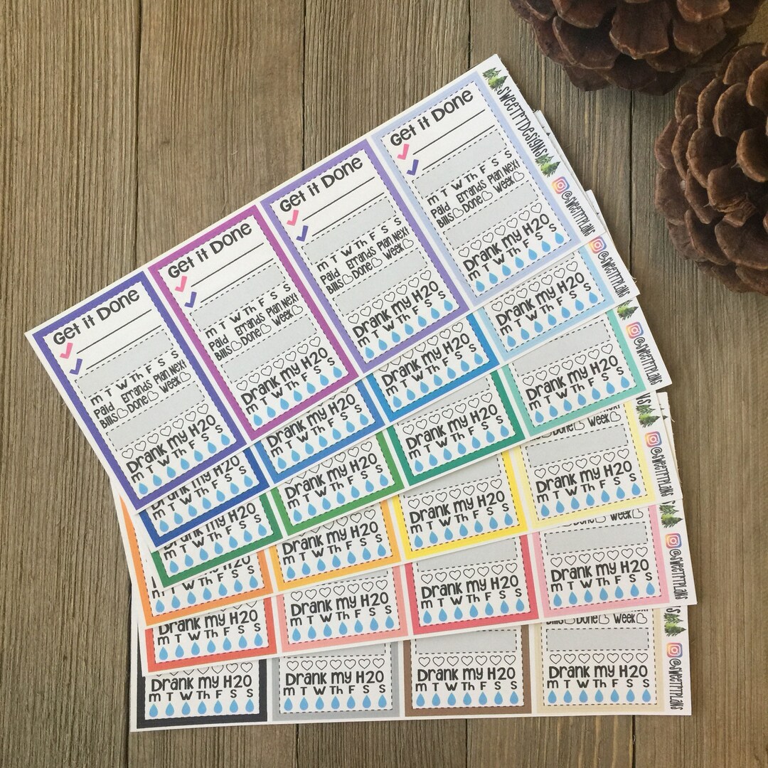 Weekly Sidebar Stickers for SMC and Marlenesplan2create Personal ...