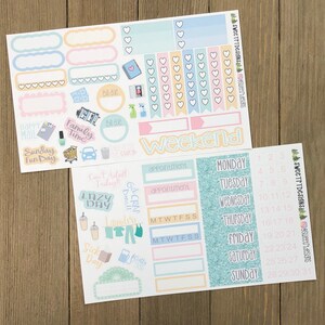 Deluxe Weekly Planner Sticker Kit - Etsy