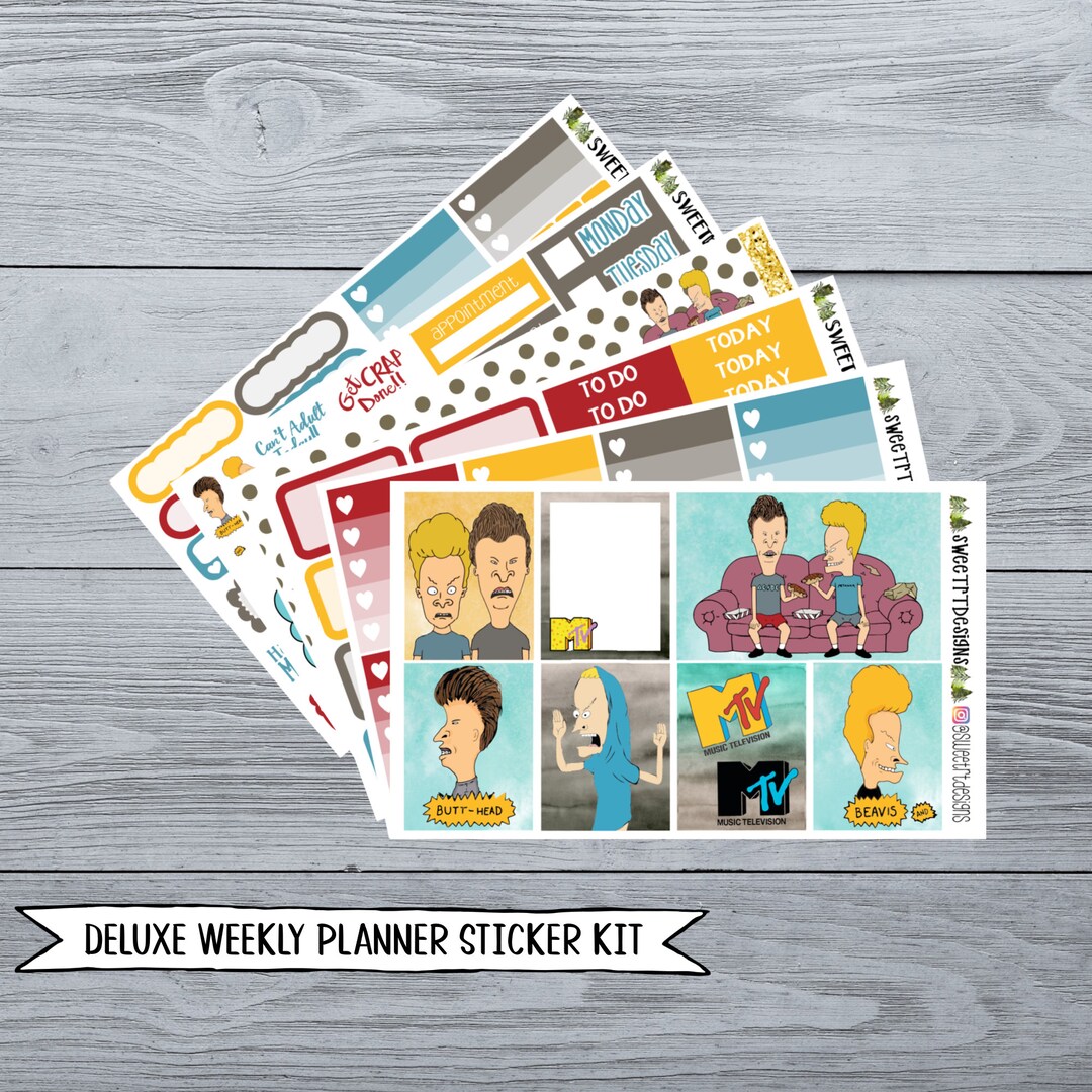 Deluxe Weekly Planner Sticker Kit - Etsy