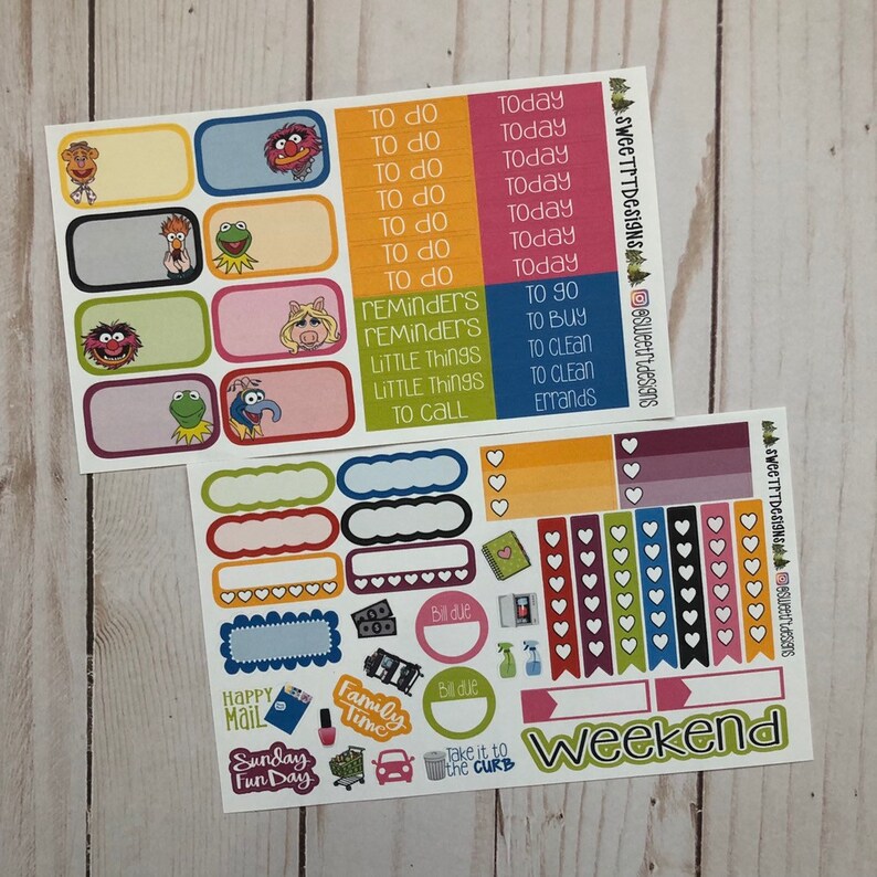 Deluxe Weekly Planner Sticker Kit - Etsy