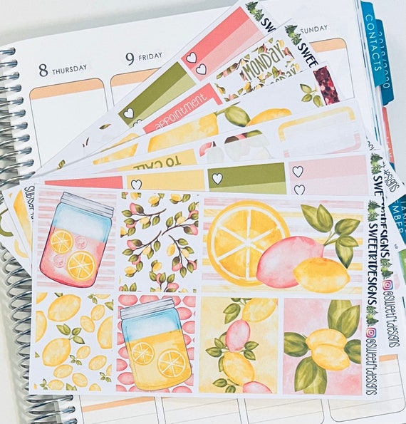Deluxe Weekly Planner Sticker Kit - Etsy