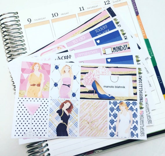 Deluxe Weekly Planner Sticker Kit | Etsy