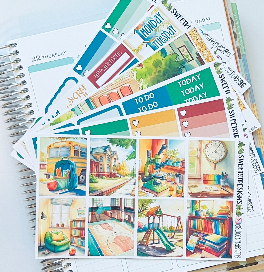 Deluxe Weekly Planner Sticker Kit - Etsy