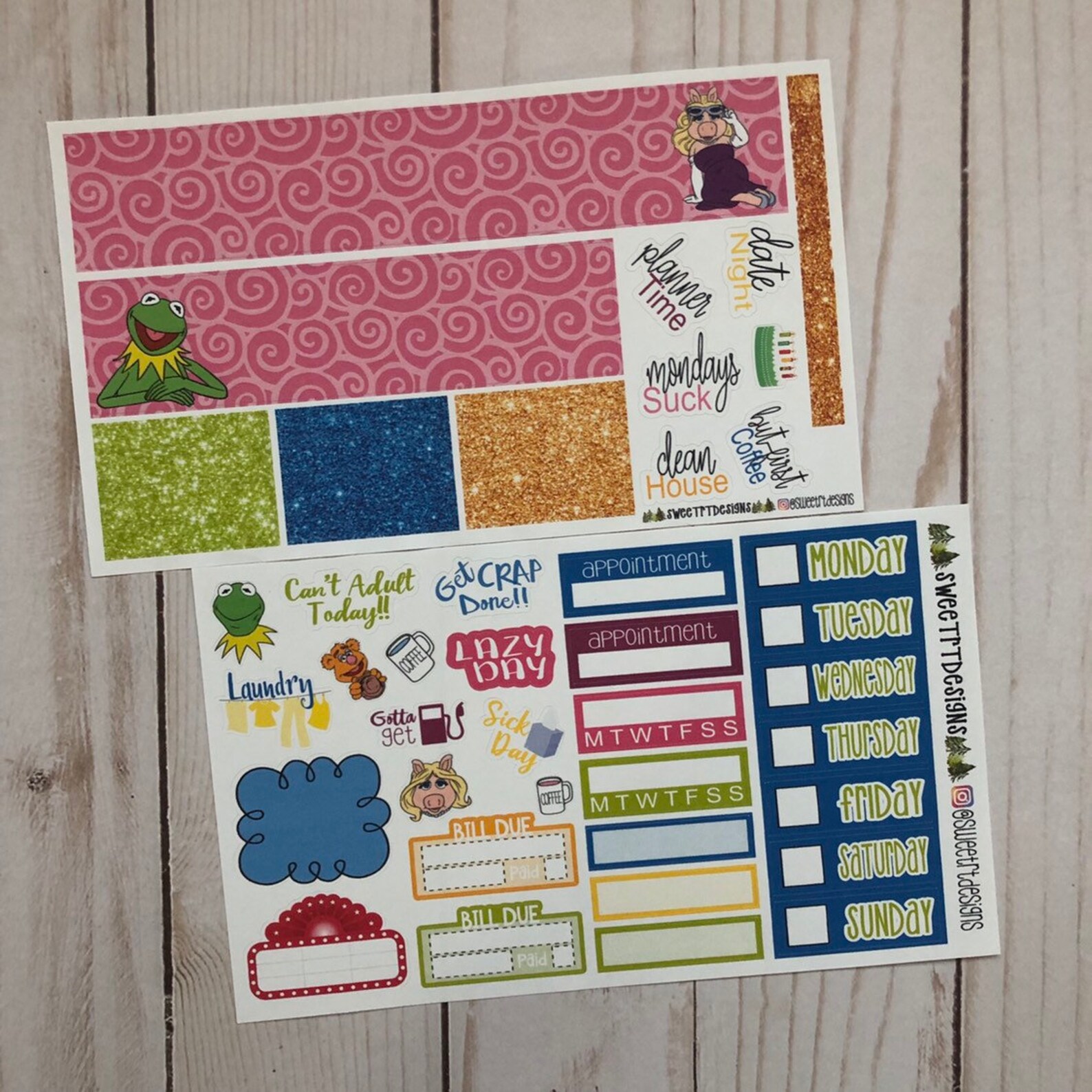 Deluxe Weekly Planner Sticker Kit - Etsy