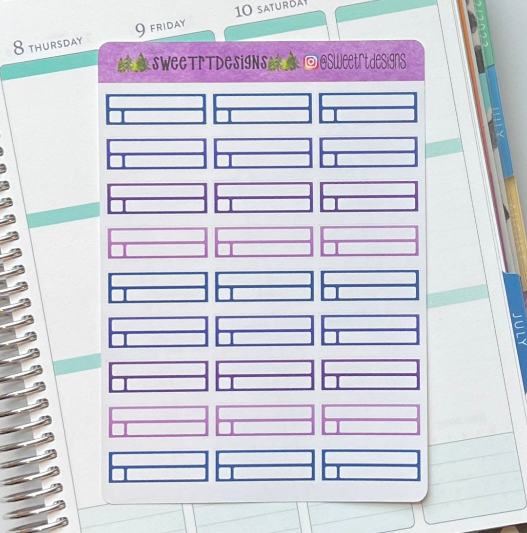 Purple Blank Task Box - Etsy