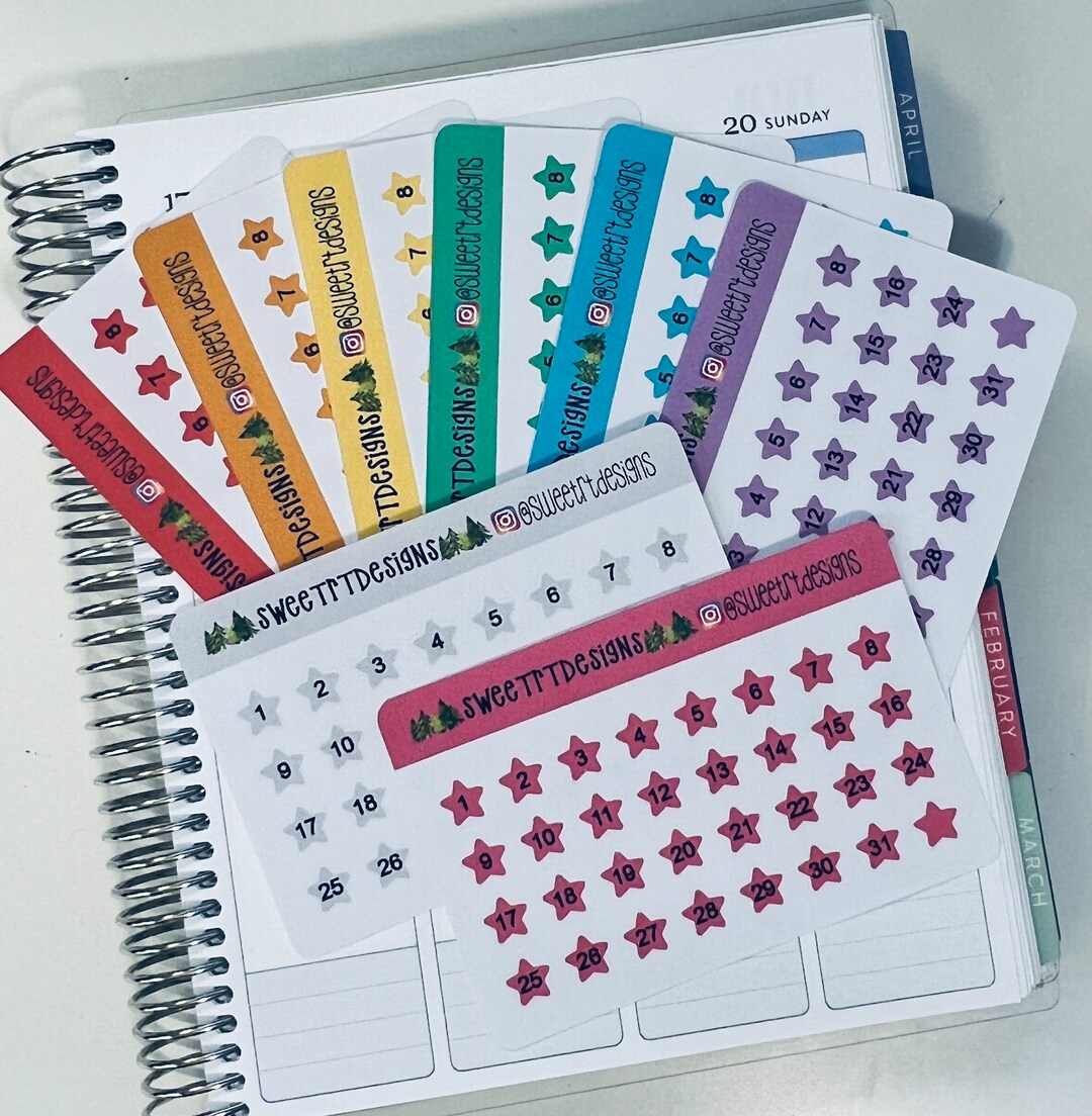 Small Star Date Covers - Etsy