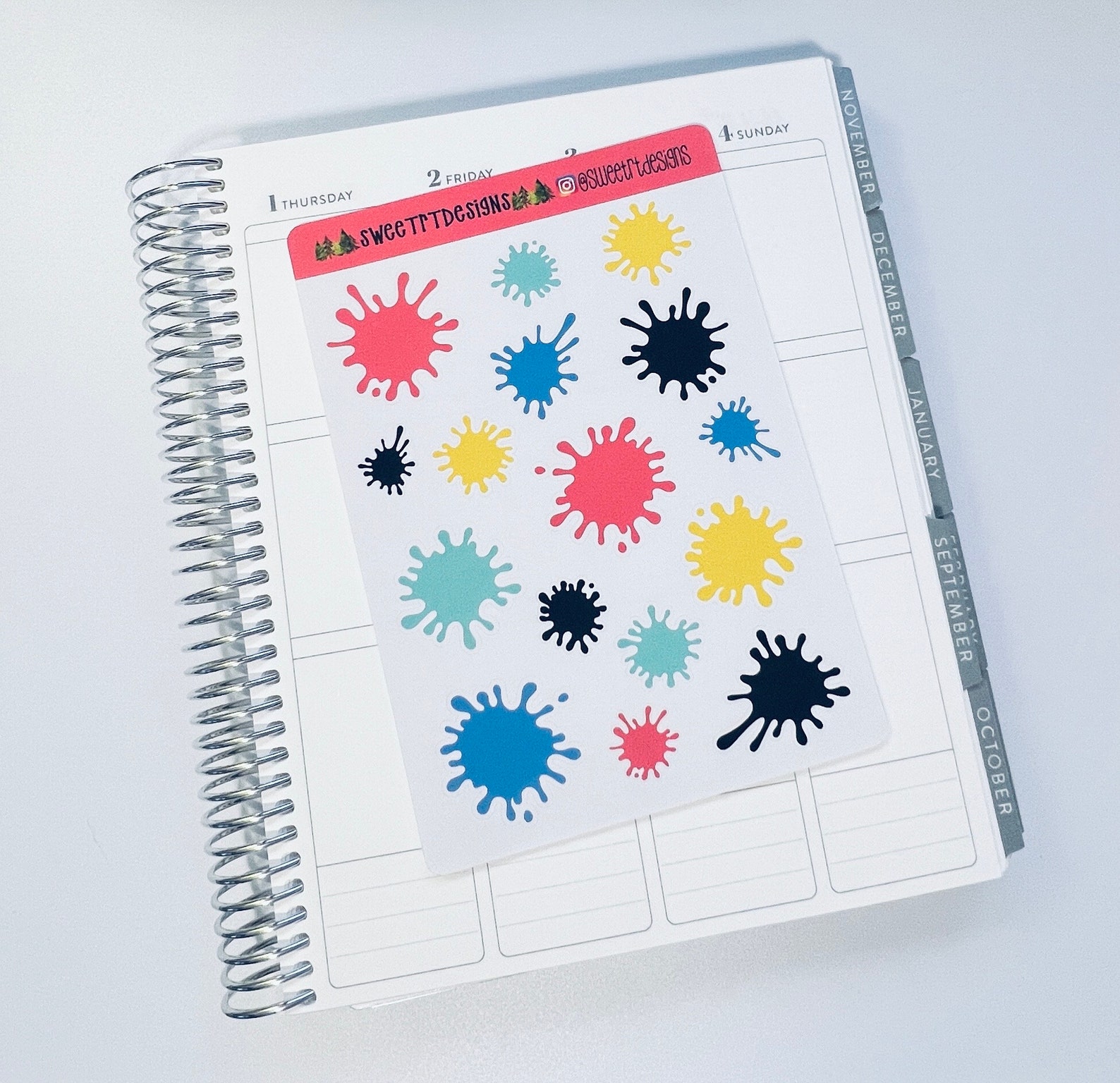 Paint Splatter Stickers - Etsy