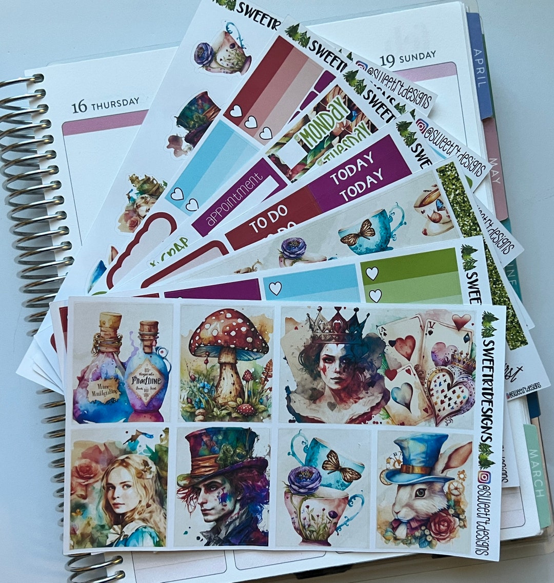 Deluxe 7 Pg Weekly Planner Sticker Kit - Etsy