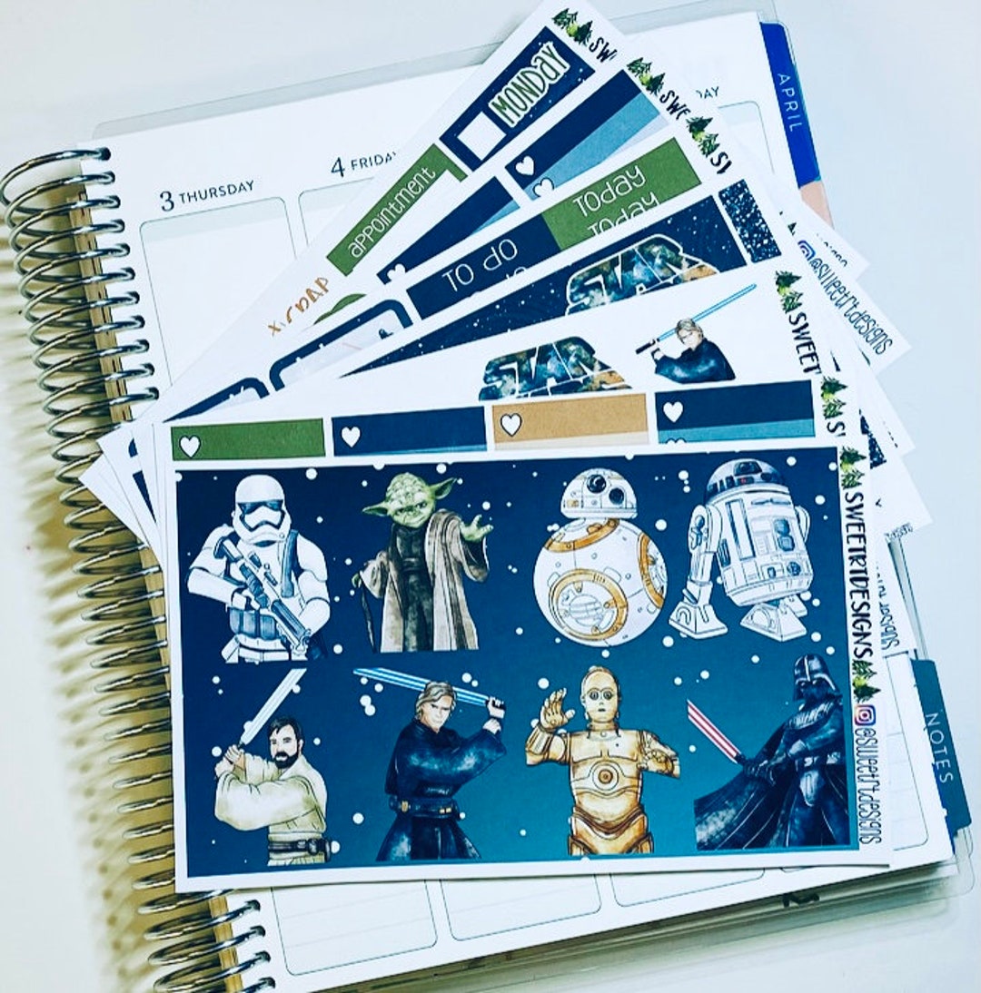 7 Pg Deluxe Planner Sticker Kit - Etsy
