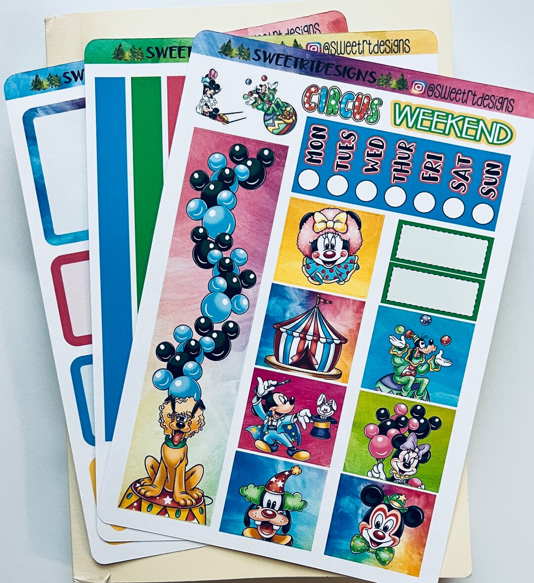 Circus Hobonichi COUSINS Sticker Kit - Etsy