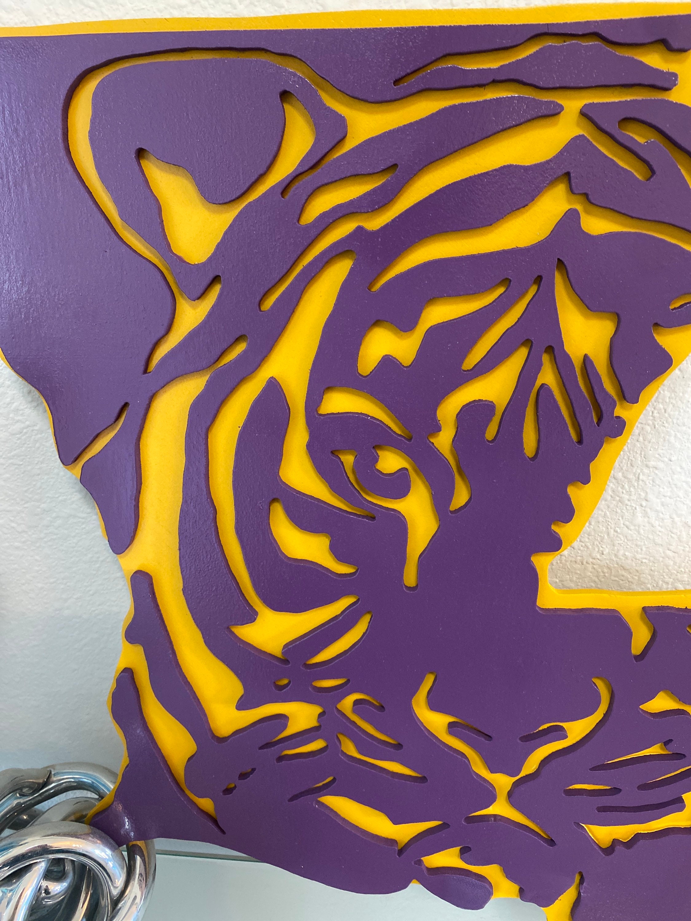 LSU Wall Decor Geaux LSU Tigers Dorm Room Decor College - Etsy