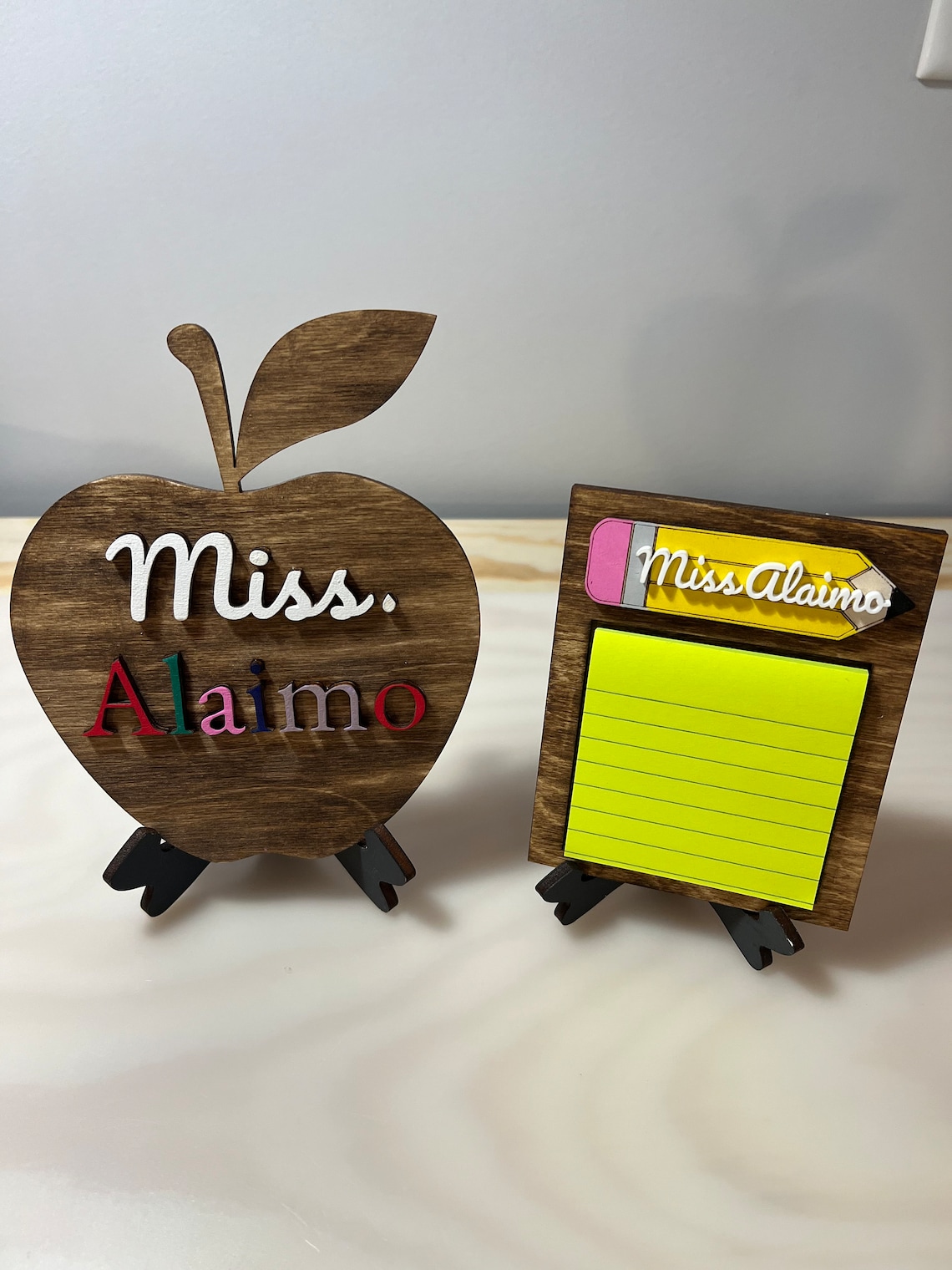Post It Note Holder Personalized Teacher Post It Note Holder - Etsy