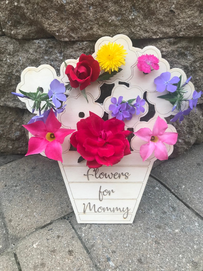 Flower for Mom, Flowers for Grandma, Flower Holder, Kids Craft, Custom ...