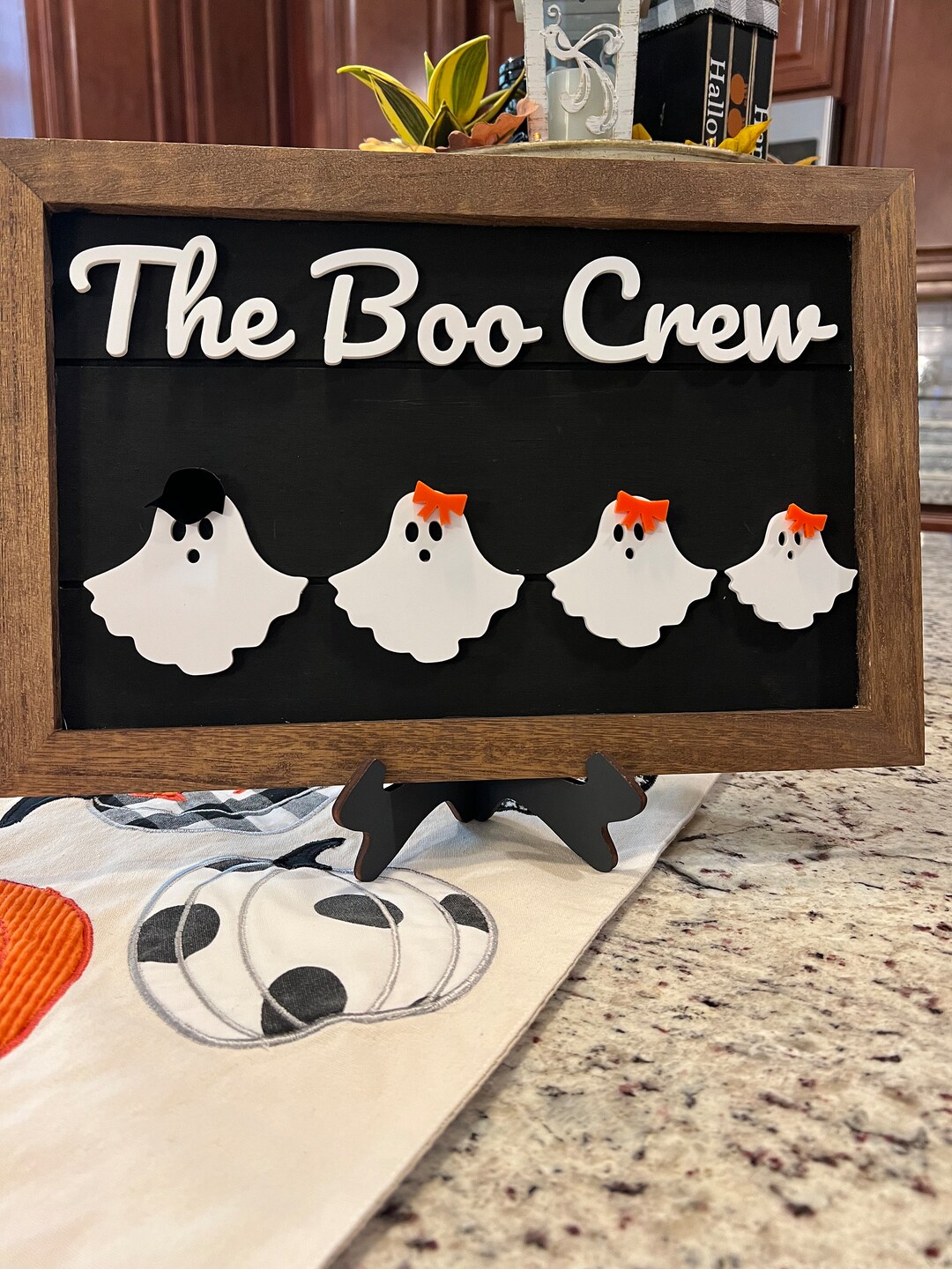 Boo Crew Sign, Family Ghost Sign, Ghost - Etsy