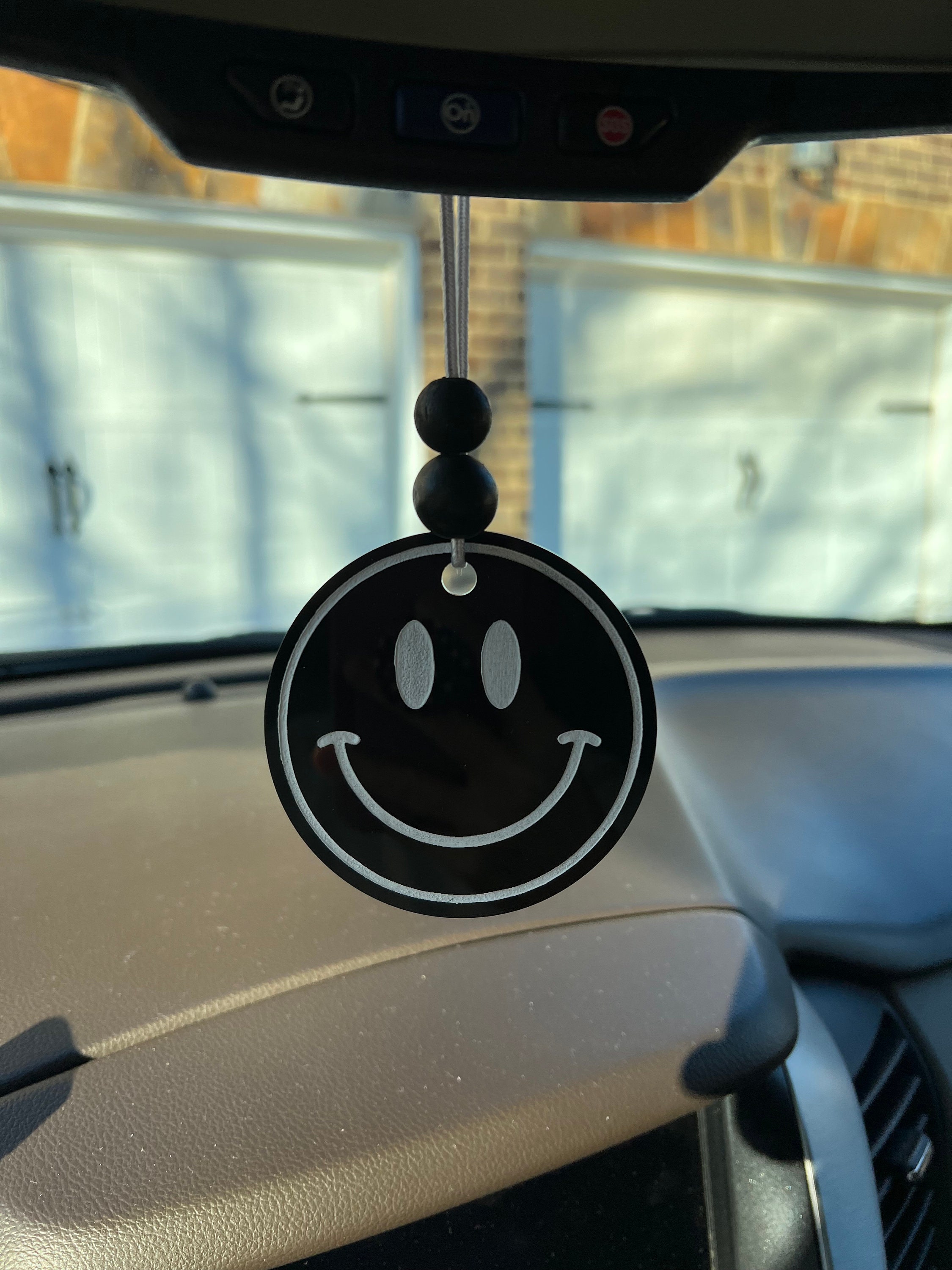Smiley Face Car Charms Rear View Mirror Car Charms Key - Etsy