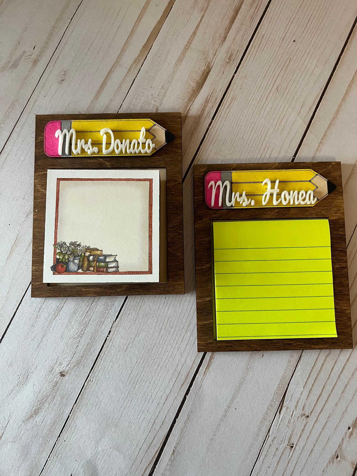 Post It Note Holder Personalized Teacher Post It Note Holder - Etsy