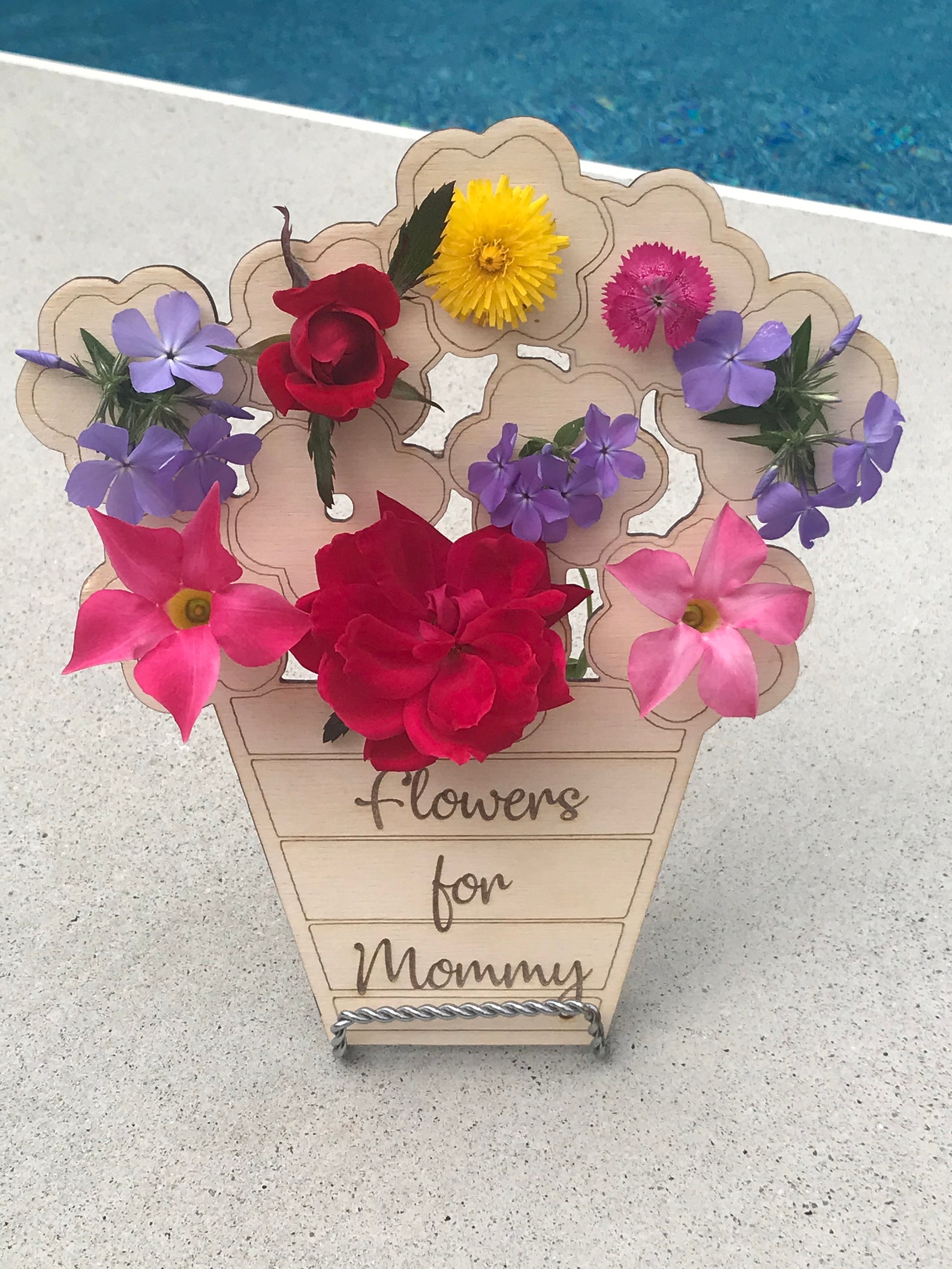 Flower for Mom, Flowers for Grandma, Flower Holder, Kids Craft, Custom ...