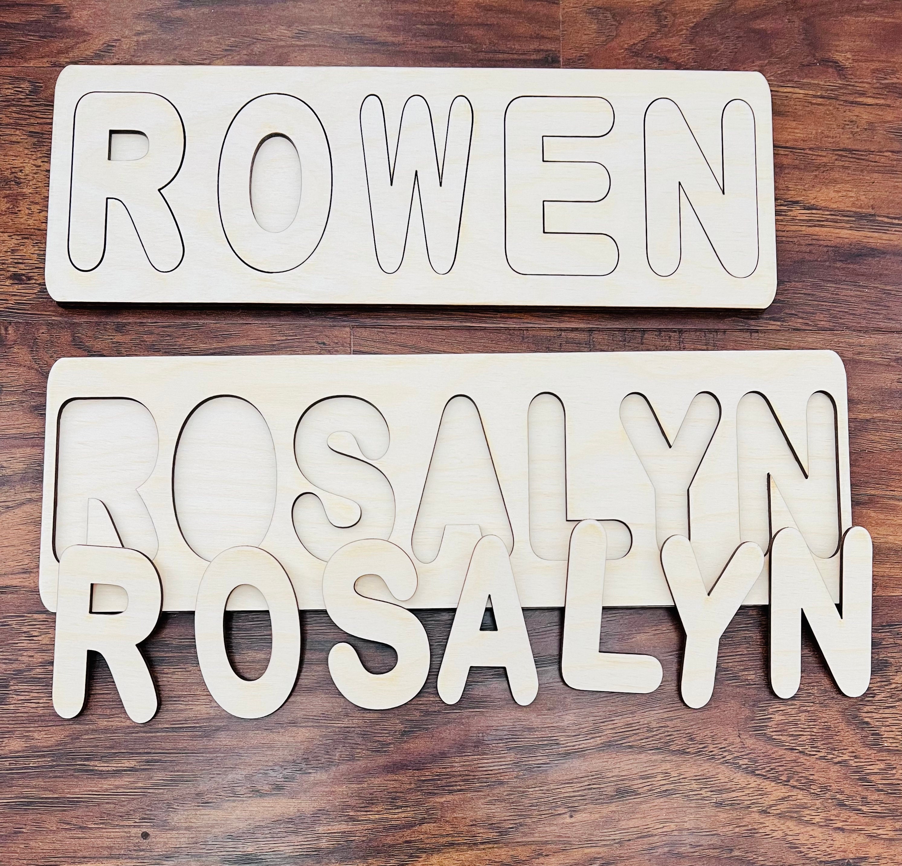 Wood Name Puzzles, Name Puzzles, Puzzles. Personalized Puzzles ...