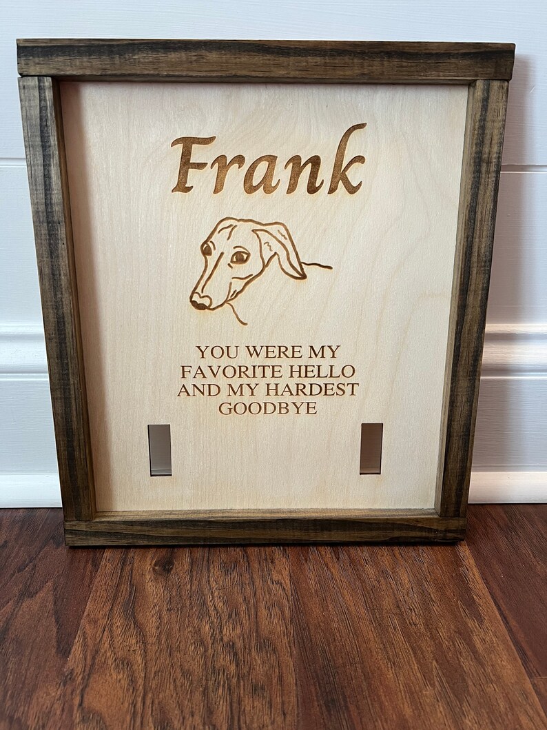 Personalized Pet Memorial Sign, Pet Memorial Sign, Pet Collar Holder ...