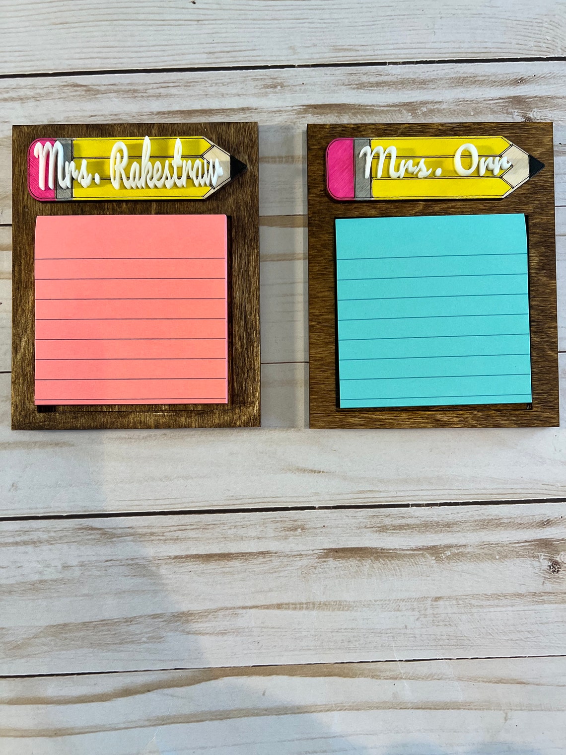 Post It Note Holder Personalized Teacher Post It Note Holder - Etsy