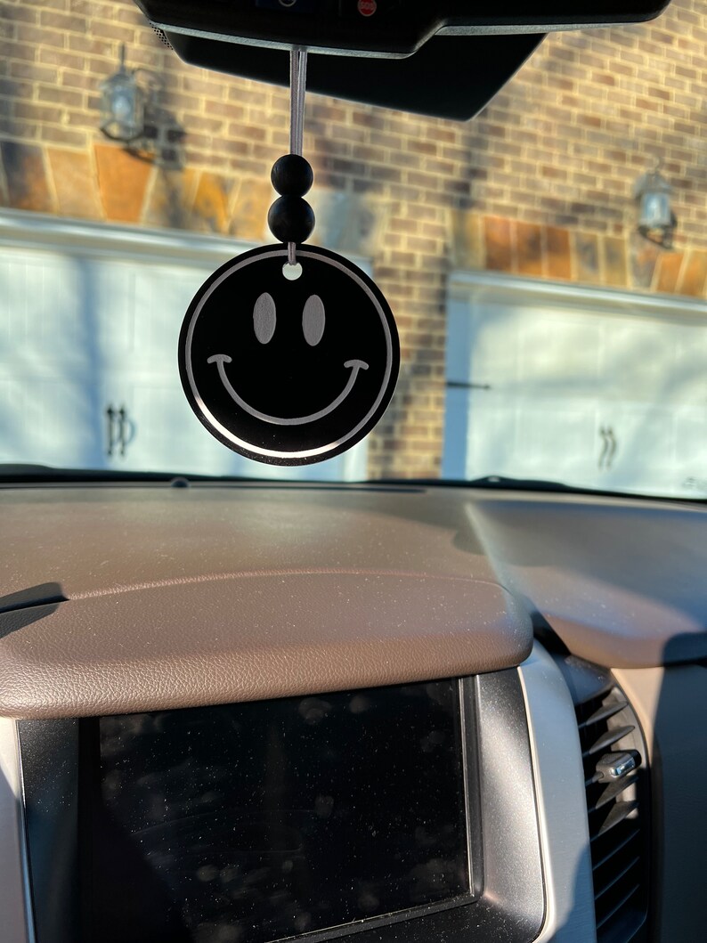 Smiley Face Car Charms, Rear View Mirror Car Charms, Key Chains, Smiley ...