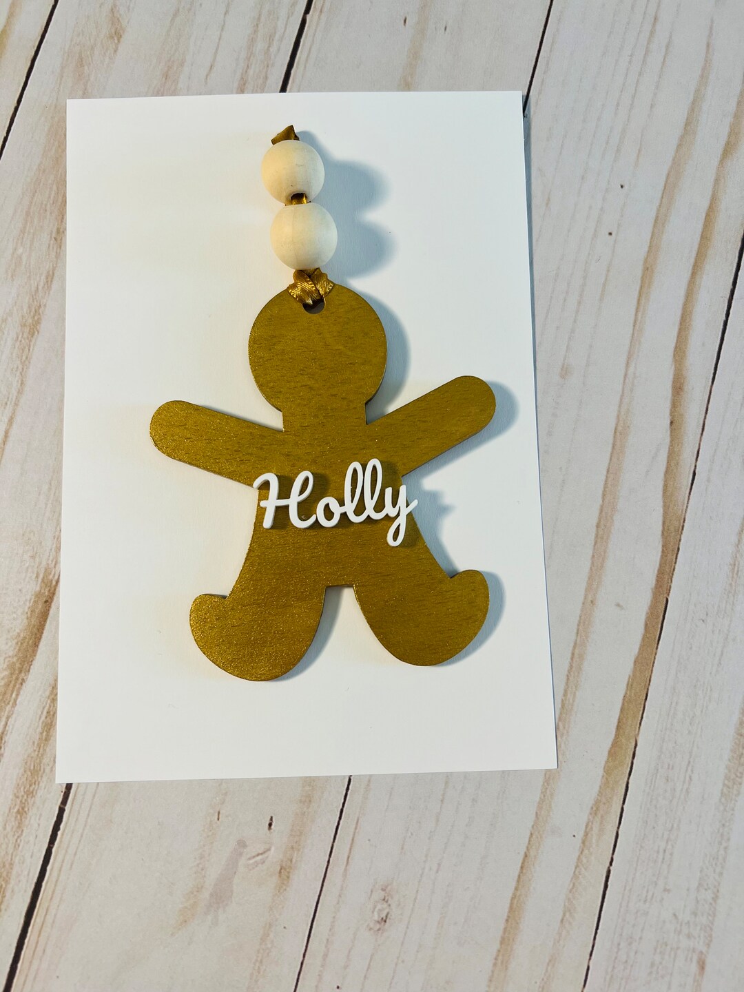 Stocking Name Tags, Name Tags for Stockings, Gingerbread Man Name Tags ...