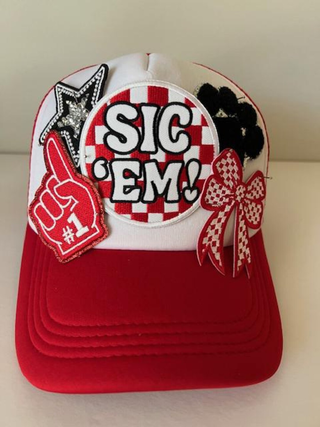 Georgia Hat, Football Hat, Bulldog Hat, Bulldog Trucker Hat, Sports Hat ...