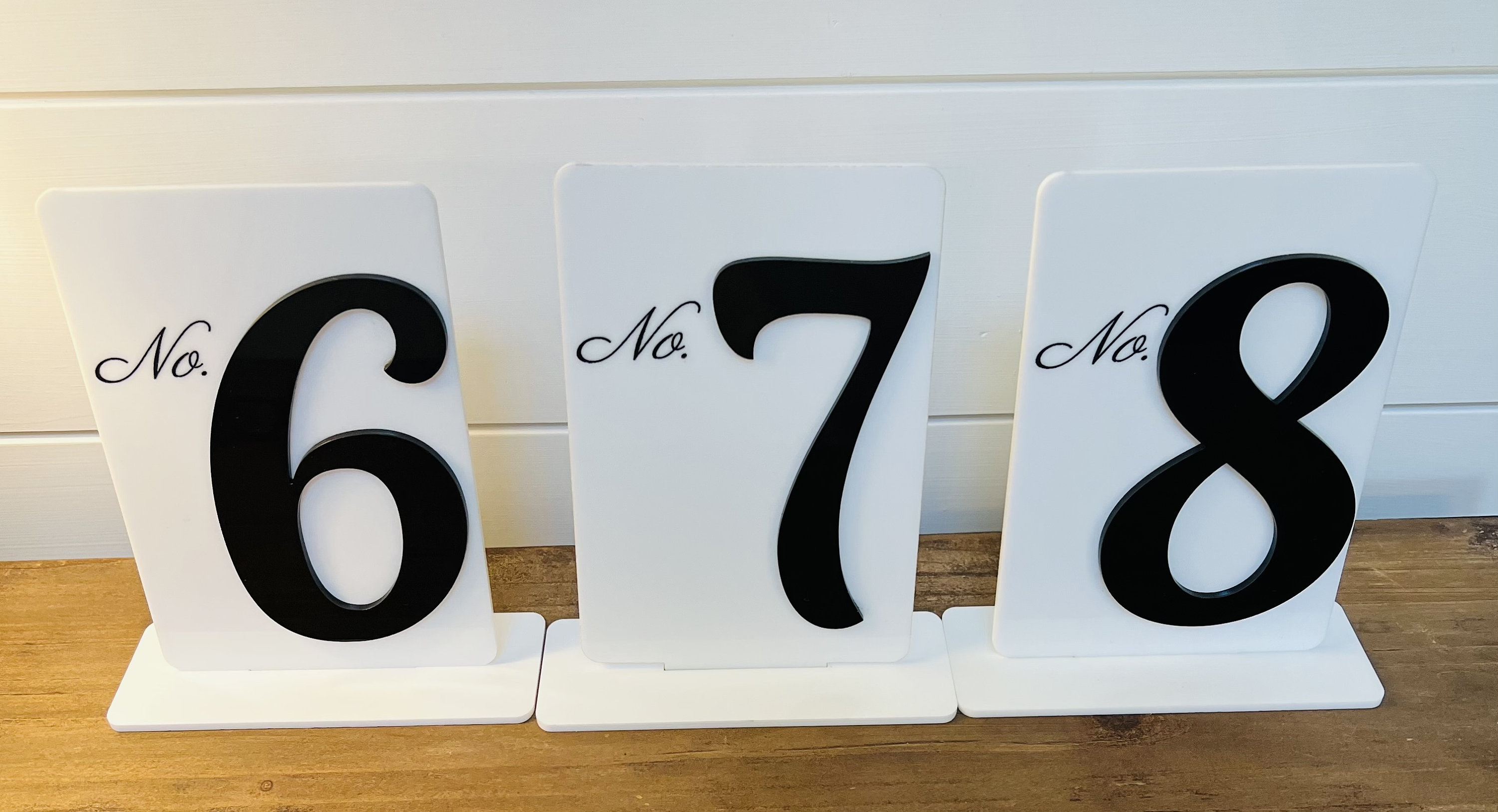Modern Black and White Wedding Table Numbers, Wedding Table Numbers ...