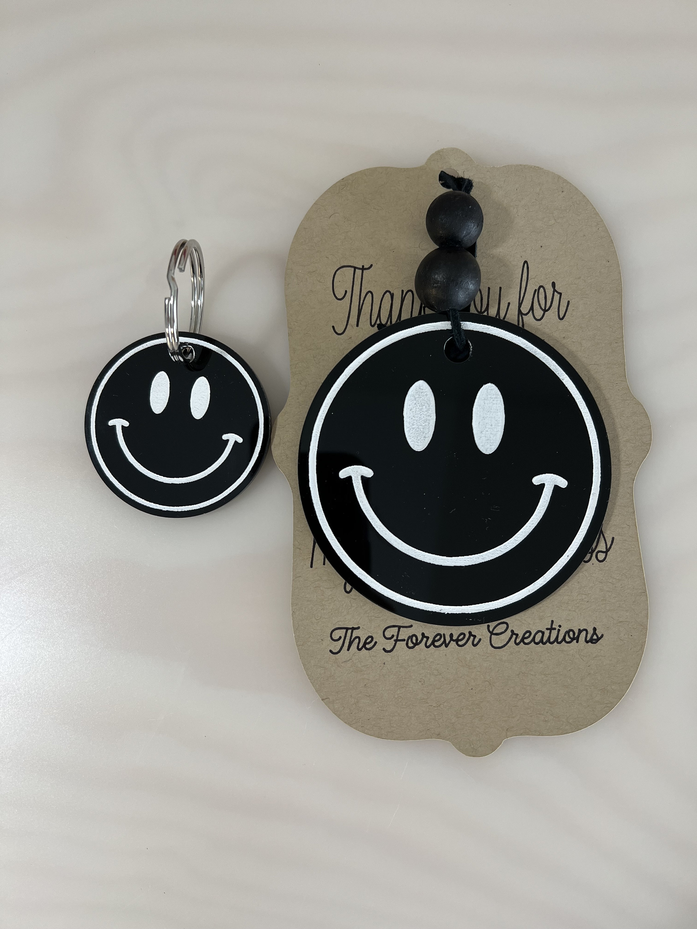 Smiley Face Car Charms Rear View Mirror Car Charms Key - Etsy
