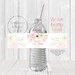 Pink Pastel Floral Water Bottle Label 2x8 DIGITAL Files. Customized by ...