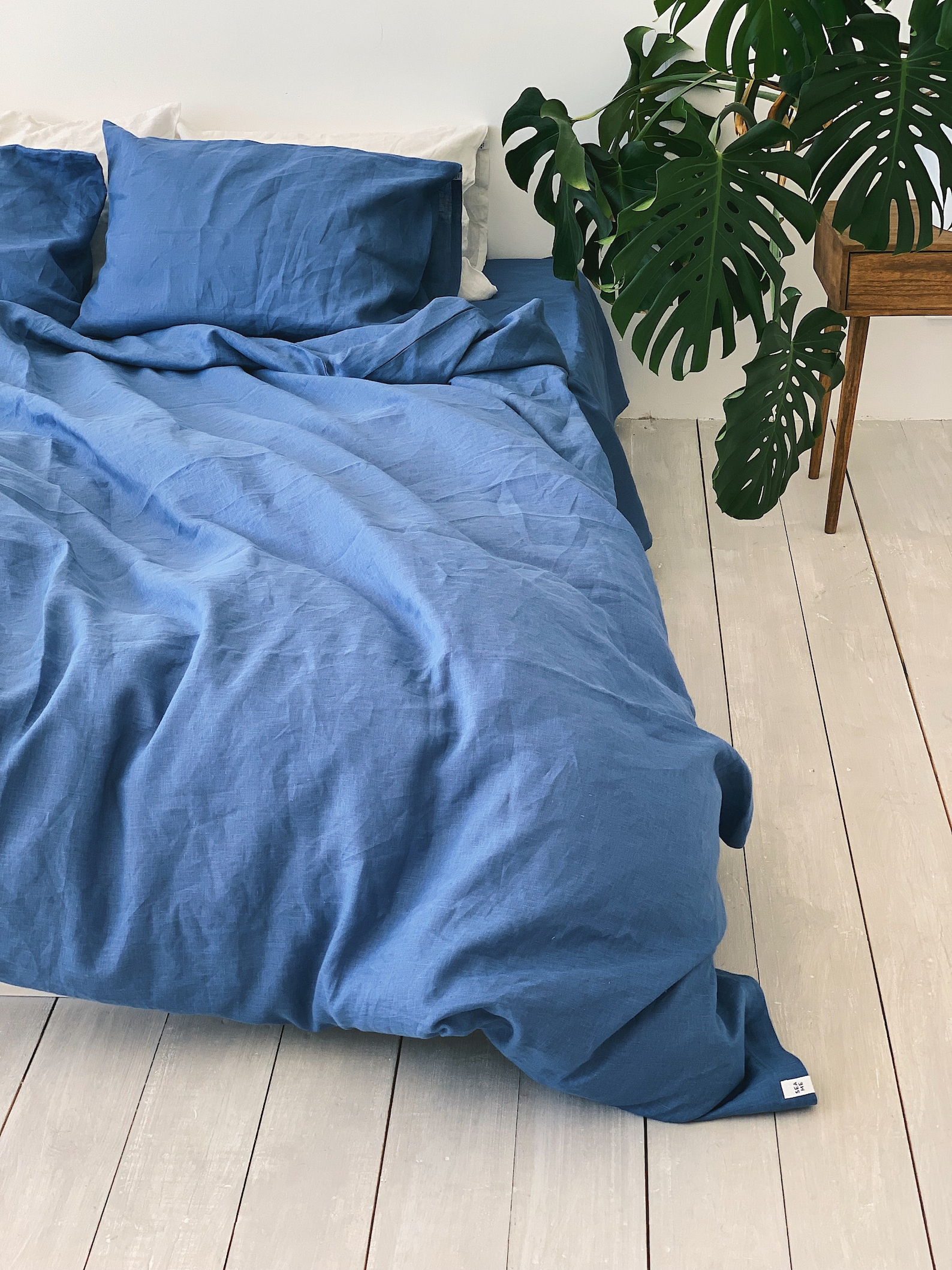 Mediterranean. 3-piece Linen Bedding Set. Linen Duvet Cover - Etsy