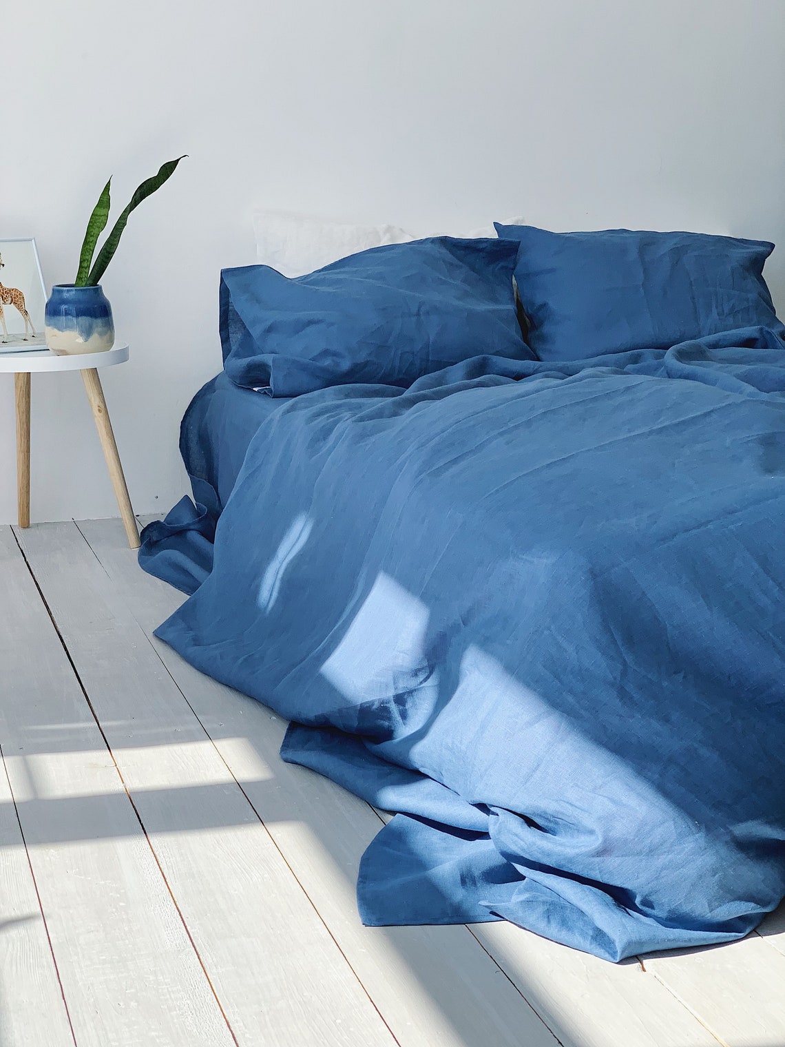 Mediterannean. 4-piece Linen Bedding Set full. Linen Duvet - Etsy