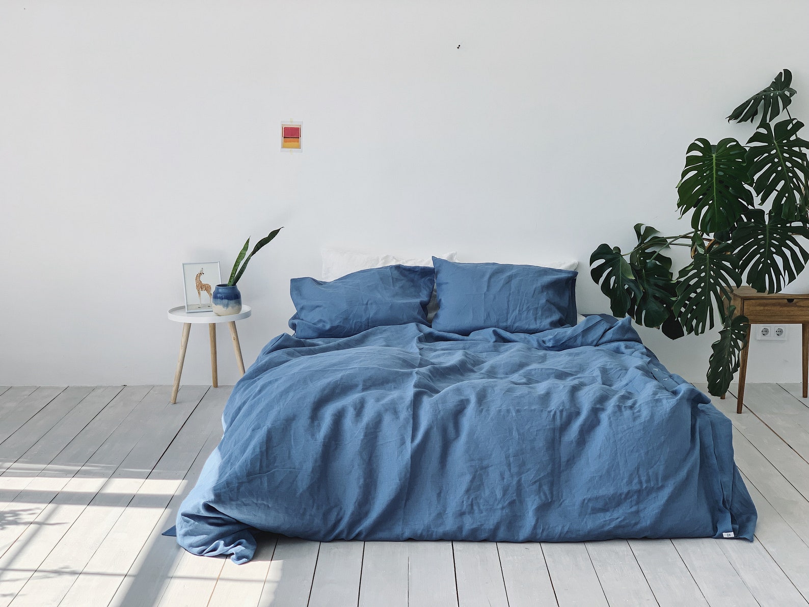 Mediterranean. 3-piece Linen Bedding Set. Linen Duvet Cover - Etsy