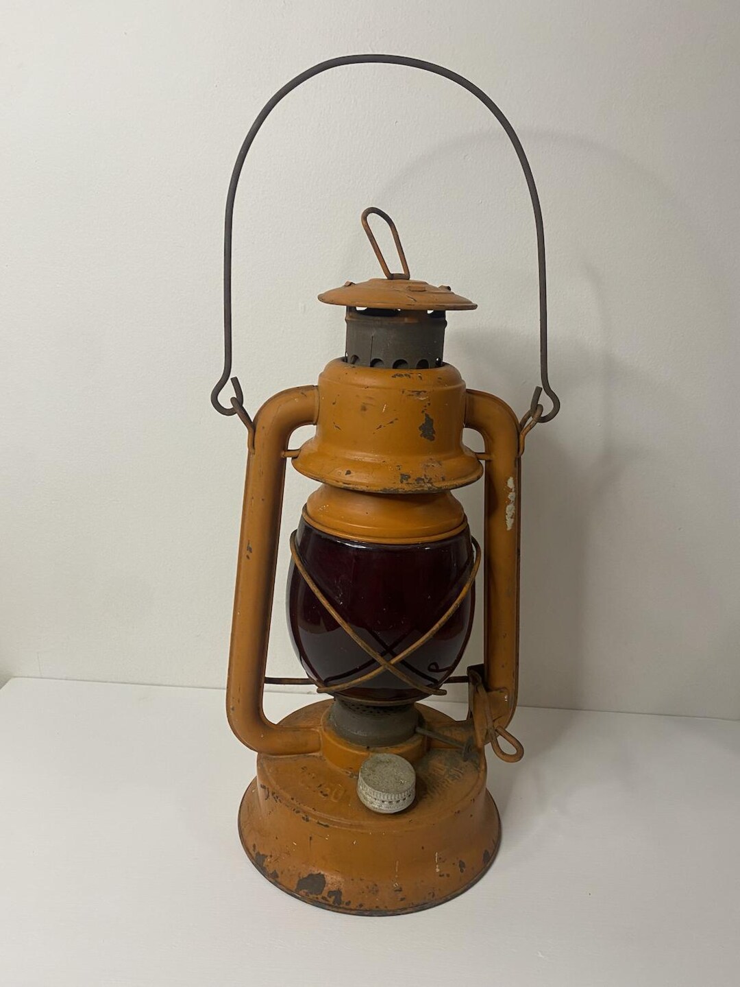 Vintage Red Globe Lantern | Property of PECO Electric Power Co Little ...