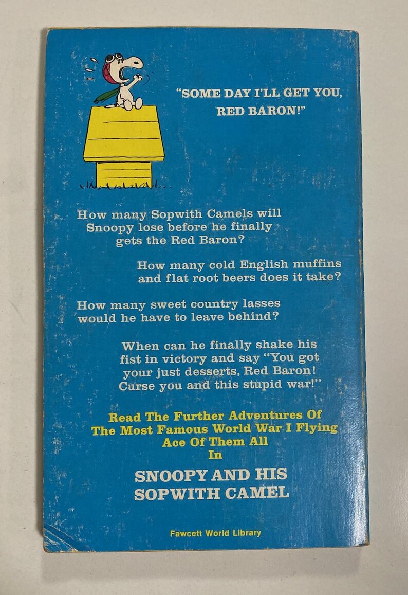 Snoopy and His Sopwith Camel Vintage Book [full Color] - Etsy