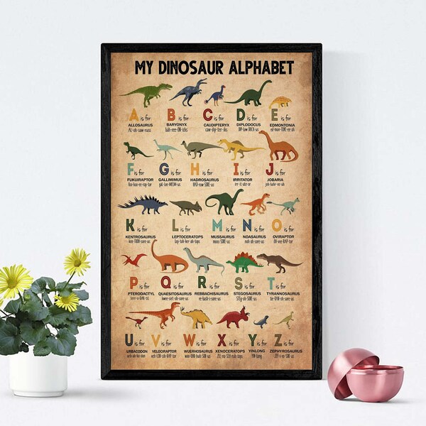 Dinosaur Species Print - Etsy