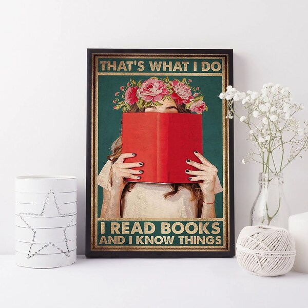 Love Books Poster - Etsy