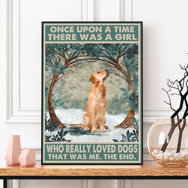 Once Upon a Time There Was a Girl Who Really Loved Dogs - Etsy